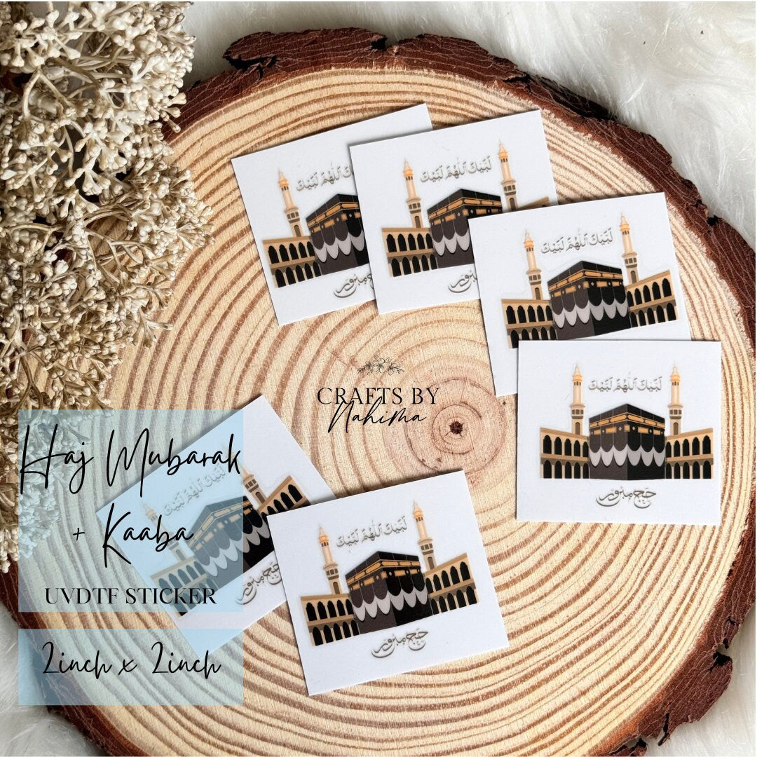 Hajj Mubarak Kaaba UVDTF Sticker, Resin Transfer Sticker– CraftsbyNahima