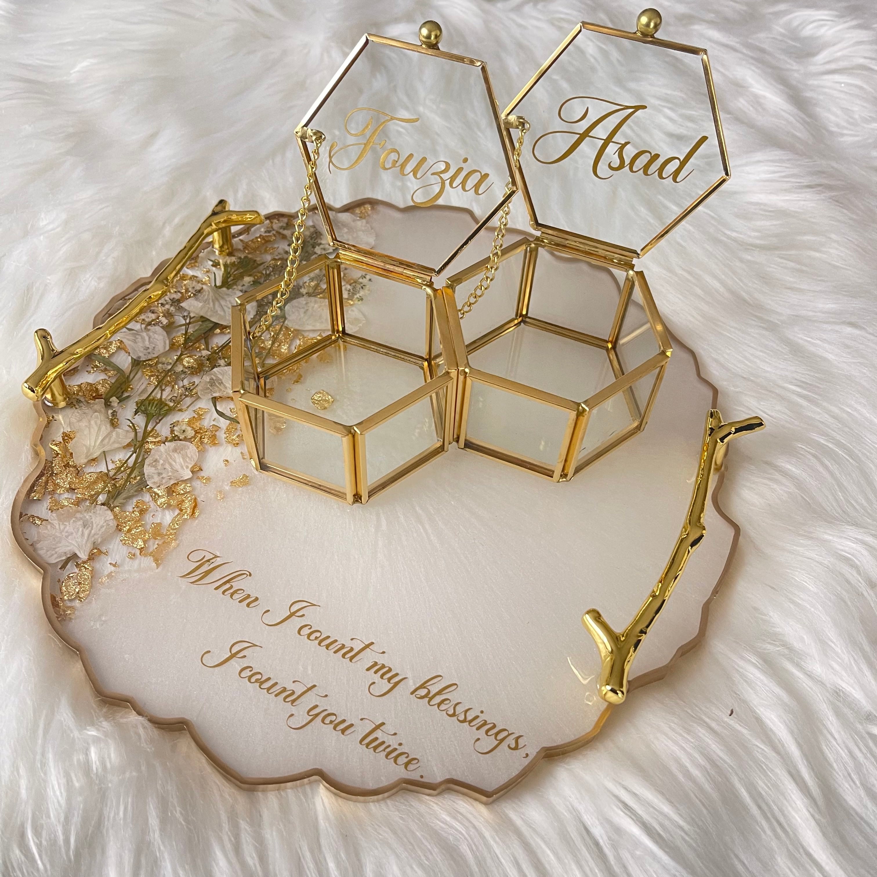 Ring Tray with Hexagonal Ring Boxes– CraftsbyNahima